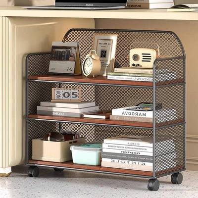 办公下桌桌置物架文可移动收件纳架多17065821功能桌下书柜卧室带