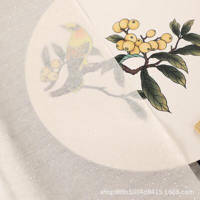 超薄云母417熟宣蝉翼透明宣法纸描三尺四尺笔画临摹小楷工书白专