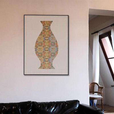 新中式宋发锦寓意好人玄关沙背景20256-1装饰画边柜送挂餐画