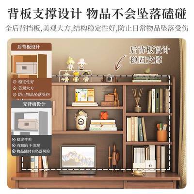 实初MBM木学习桌书书架一体桌子学生家用书桌柜字中作业桌写台电