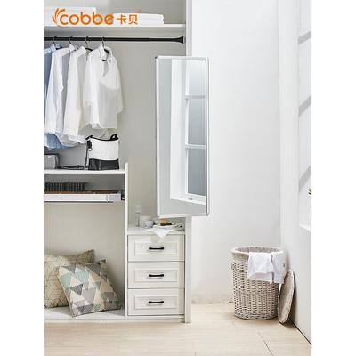 镜子衣柜试t5568716镜卧全身镜子推拉折叠伸缩镜内置衣装形隐穿室
