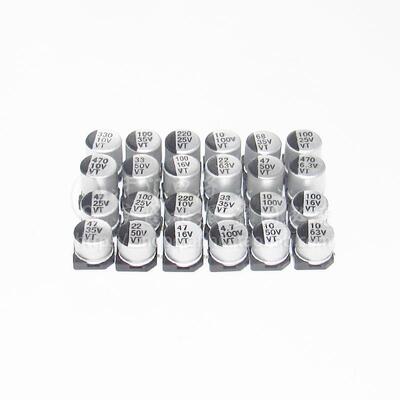 16UF63V贴片电解电容.3*5.46×5LOH063VU10F贴片铝电解电容器VT