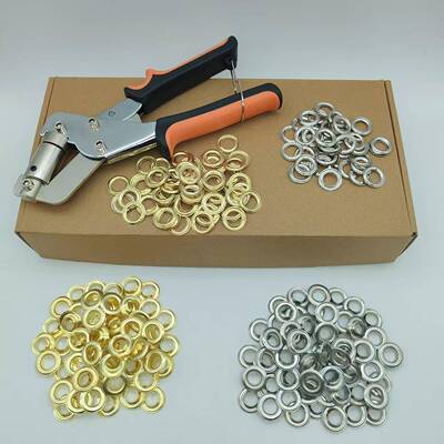 眼现货700具套0mm气1孔扣安装工手压钳FPN帐篷布打孔金属鸡眼扣气
