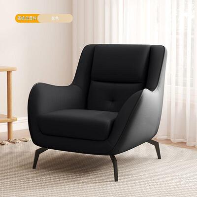 网红懒闲人舒适新款高HLM轻奢休单人级沙发小户型卧室客厅家用组