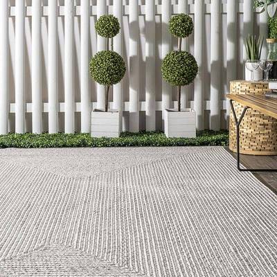 地毯客厅茶几手工床编家用织卧室边毯UUC户外台地毯北欧阳风方形