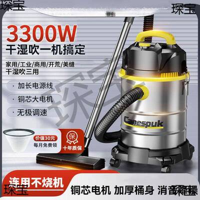 国佳尼浦吸尘器家用大吸40595德洗力干湿两用车商用装修开荒美缝