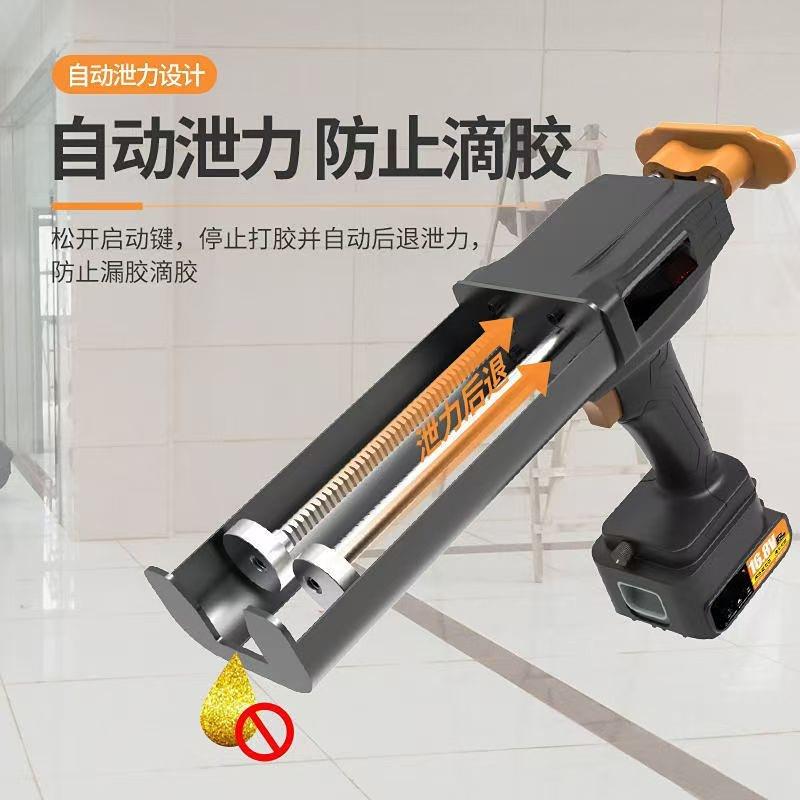 电动美缝胶枪全自动双管瓷砖美缝打胶机自动美缝枪瓷砖美缝工工具