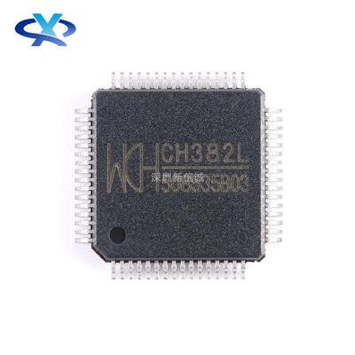 CH382LLQFP-64PCIE总线双串口及打印口芯片