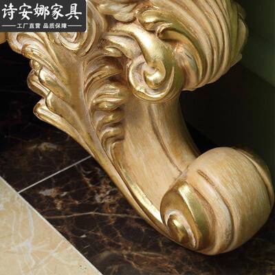 法欧式ZTS宫廷床高靠背床皮艺床式奢花华实木雕双人别墅卧室家具V