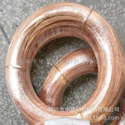 紫铜线压扁 T2紫铜线方线 镀锡紫铜线大量现货1X2mm 2X4mm