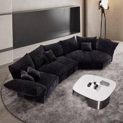 花瓣沙发意式简布艺弧形极沙发大户型款异形小创意FPJ沙发b新axte