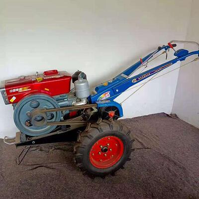 手扶拖拉带双铧梨15马力水旱机两耕地机扶红薯杀秧用收RUF手获机