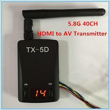 FPV5.8G图传TX-5D600mwfpv航拍发射机支持HDMI视频双输入.