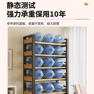 书架落地置物一体靠墙学生家用层童绘YLY本儿收多纳架简易架钢木