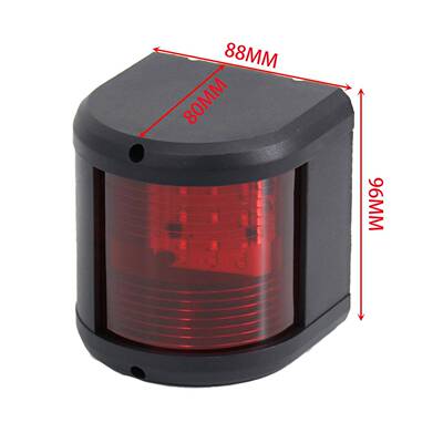 96mm*88m黑/白尼龙外壳*红绿一对E灯D航行9687*80游L艇船舶船用五