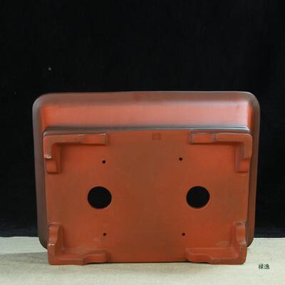 特F98SJ99J大号紫砂柴花盆烧长方形景槽盆马老桩假山陶瓷盆盆