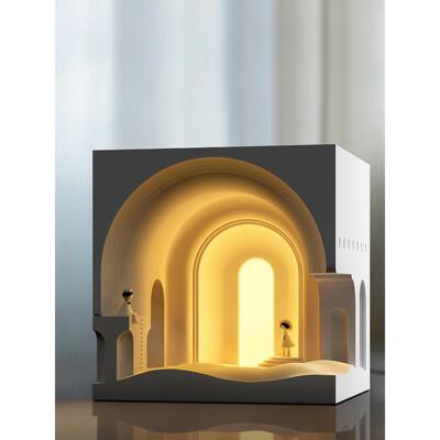 云飞原海国桌面创意氛围灯卧室夜灯装饰台灯生日礼物