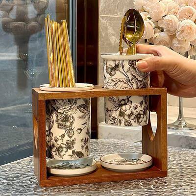 pxx7STT9新陶高颜新款家筷子收纳盒用筷筒筷篓筷筒筷子桶筷笼纳勺