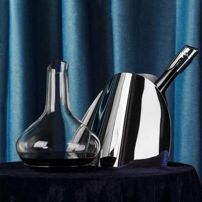 北欧轻奢不锈钢香槟冰桶件样板间酒摆店创意家客厅饰JQT餐桌居软