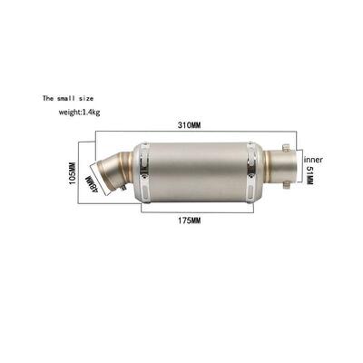 8适用摩托车小忍者Z250BJ300RR25K67CH-01639装三改角排气管尾喉