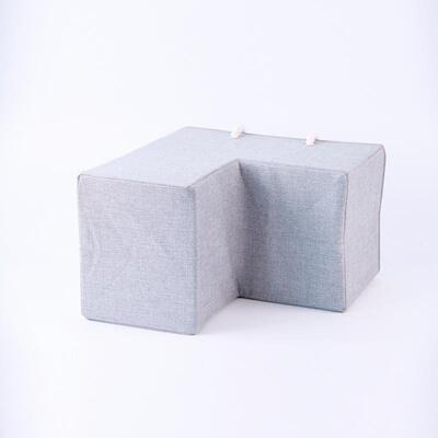 创意设计布艺楼21C012CL梯篮代可折叠现色楼形状棉梯绳提手杂灰物