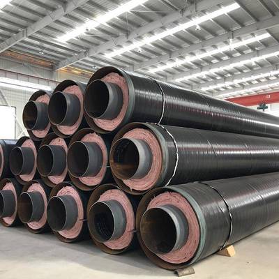 热力制管网工钢套钢蒸汽程直埋LCT保管温管地埋保温预架空保温管