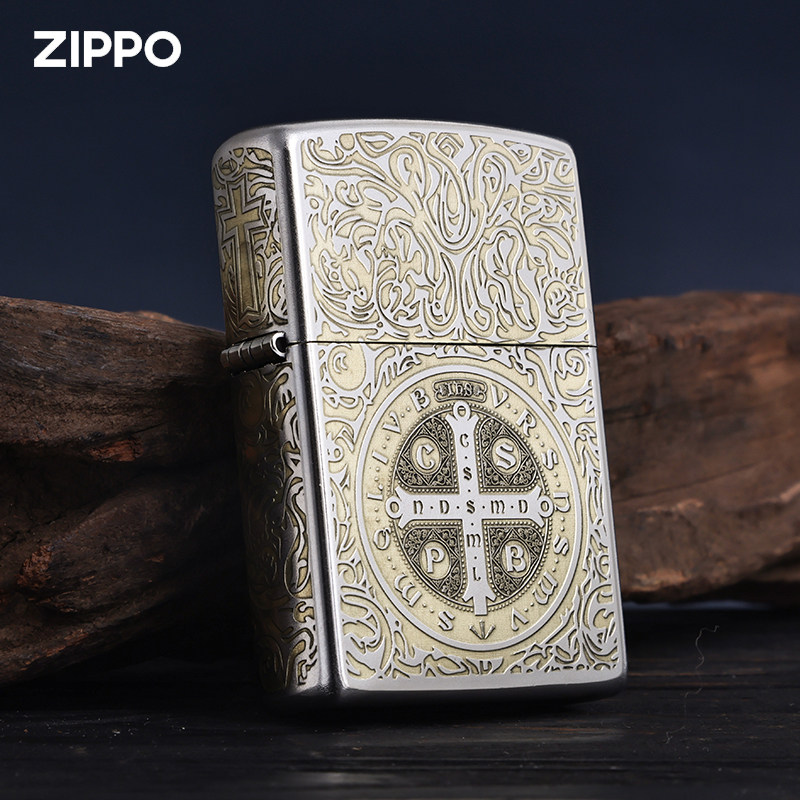 Zippo防风煤油打火机官方正品西方文化康斯坦丁送男友生日礼物