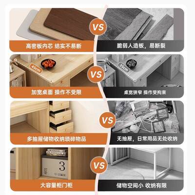 电学脑桌台式家用成人房书简约风PYF办桌带抽屉书桌学生习公写字