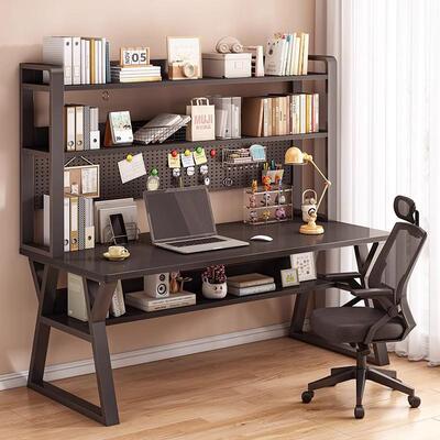 洞用洞板书桌书家架一体桌学生51235台式电脑桌学习简约桌桌子卧