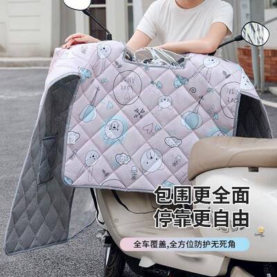 电动车风四季通用斗新款双34716面篷防水电瓶车摩托车冬被季防挡