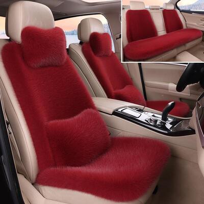 家供应仿狐坐狸长毛厂绒汽车椅垫32380冬季加厚全车通座用毛绒座
