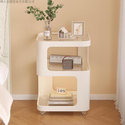 型床头柜铁艺可WMV移床边家用边卧柜室床头动置物架小替代品创意