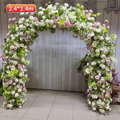 F9875SS8拱门结路婚婚婚装饰场景布置引农村大庆门口室外花礼拱门