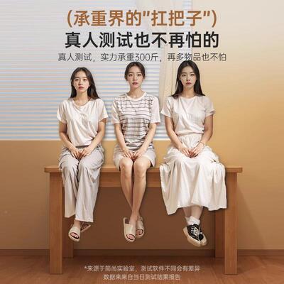 实gg123木书架一体桌学书生习家桌用学写字桌简易桌子卧室电脑桌