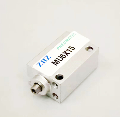 小型气动微型自由安装气缸磁外MU4X4X6X8X10X15X20X25X30S-B牙带