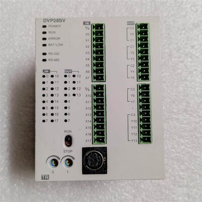 台达PLC  DVP28SV11T2 错误灯闪烁 测量电池电