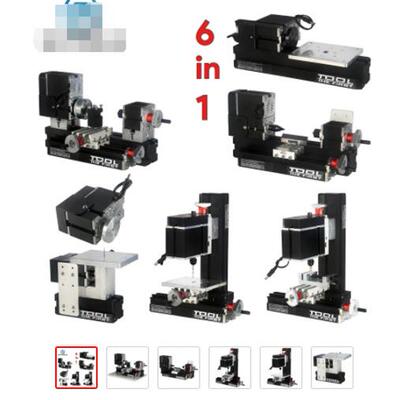 TZ6000M 6 合 1迷你金属车床套件，60W 12000r/min 电机