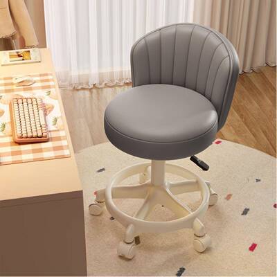 化妆椅子家用电儿学习椅脑椅靠背55102梳童妆台凳子女卧室美甲滑轮生凳