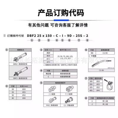 CHELI1C气立可DBS2系列方座气缸DBS2-25*25/50/75/1型05205/2/150