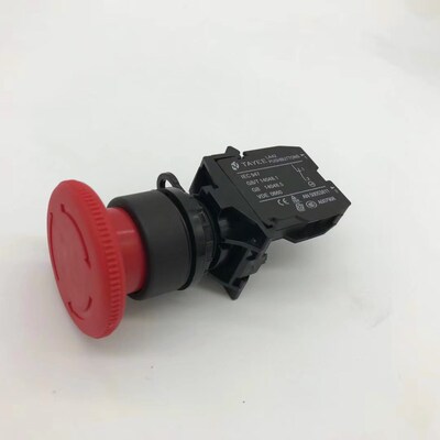 上海天逸L2J-01 11 02/R急停按钮开关 自锁22mm一常闭紧停按钮