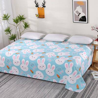 KI9S老粗布床单双人床米棉加大加长农F77MMTT9纯村土炕榻火炕炕单