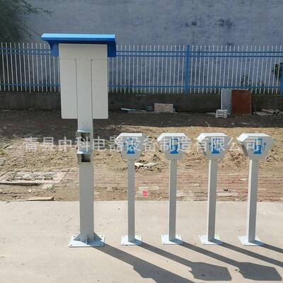 室外防雨充桩立柱1支RRB路0充电站户外架地桩蘑菇桩两口电颜色可