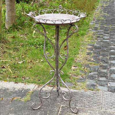 口出订单式铁艺26840架做旧花架庭院阳台置物架户外花盆托园艺装