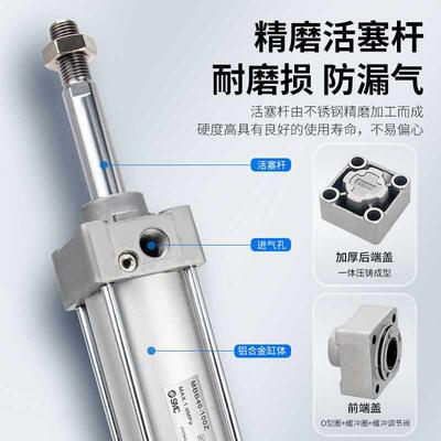 SMC原装标443准气缸MBBM/DBB332/40/50/63/80/010-25-75-200-00-5