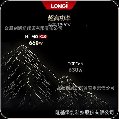 隆基光伏板LONGisoalpr anel Hi-MO X0 LR7-72HV1H Hi-MO X1630~6