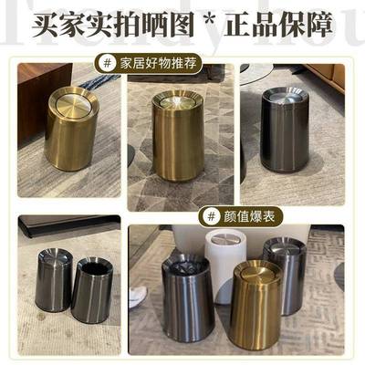 不锈酒钢垃厨圾锥形桶2桶家用客厅用卧室房卫生间店办公室商双层