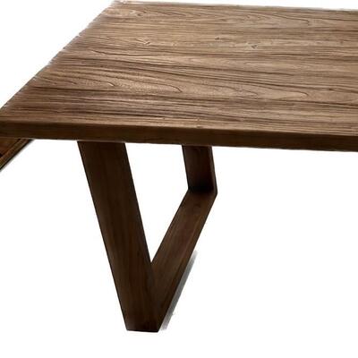 老榆木茶桌台实脑木书桌大板办公桌原木会议TRH桌用桌餐桌简家约