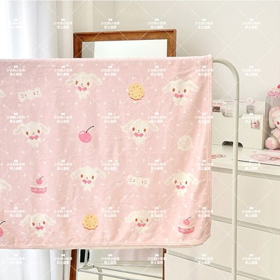 少女的小世界甜点兔可爱四季床上毛毯沙发盖毯宿舍午睡披肩毯子