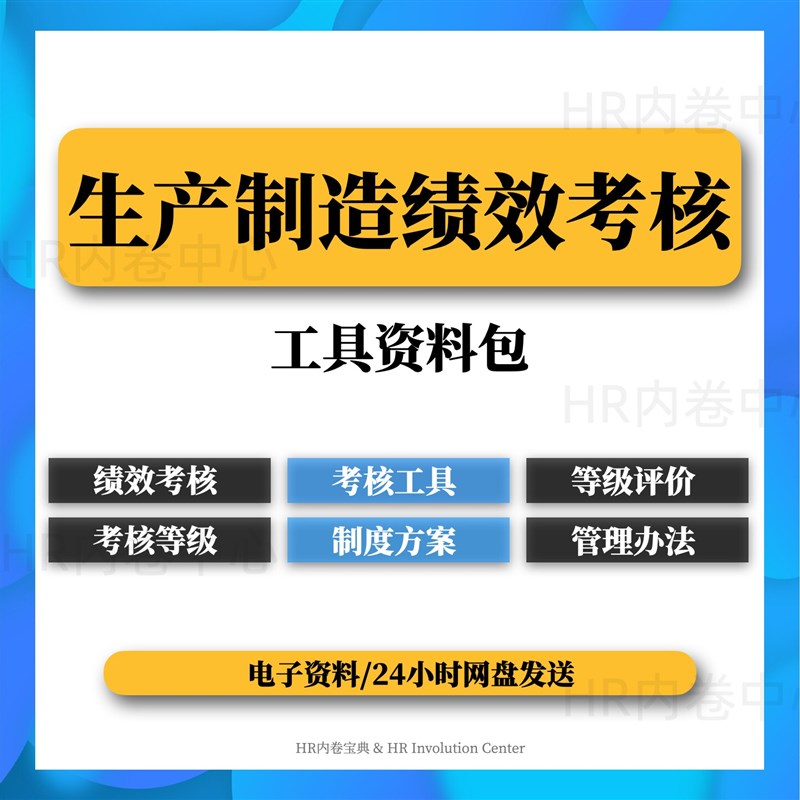 生产制造公司HR绩效考核管理制造业薪酬绩效考核方案体系员工指标