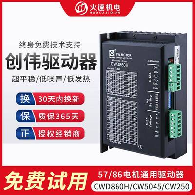 雕刻机驱动器 雕刻机步进电机驱动器 创伟驱动器CWD860H/CW5045